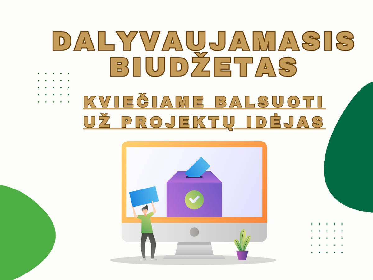 Kviečiame gyventojus balsuoti už projektų idėjas (dalyvaujamasis ...